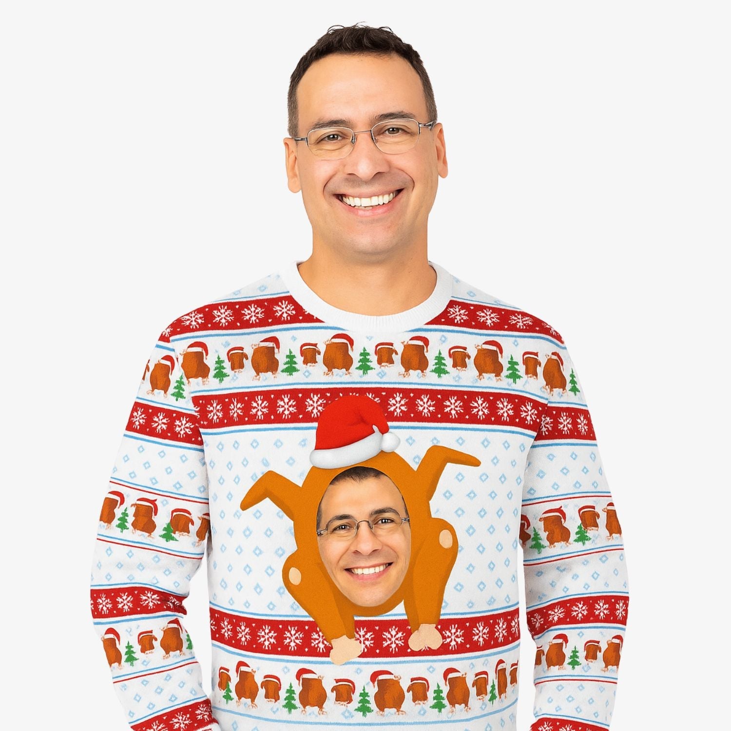 Turkey Face Personalised Christmas Jumper | Custom Christmas Jumper