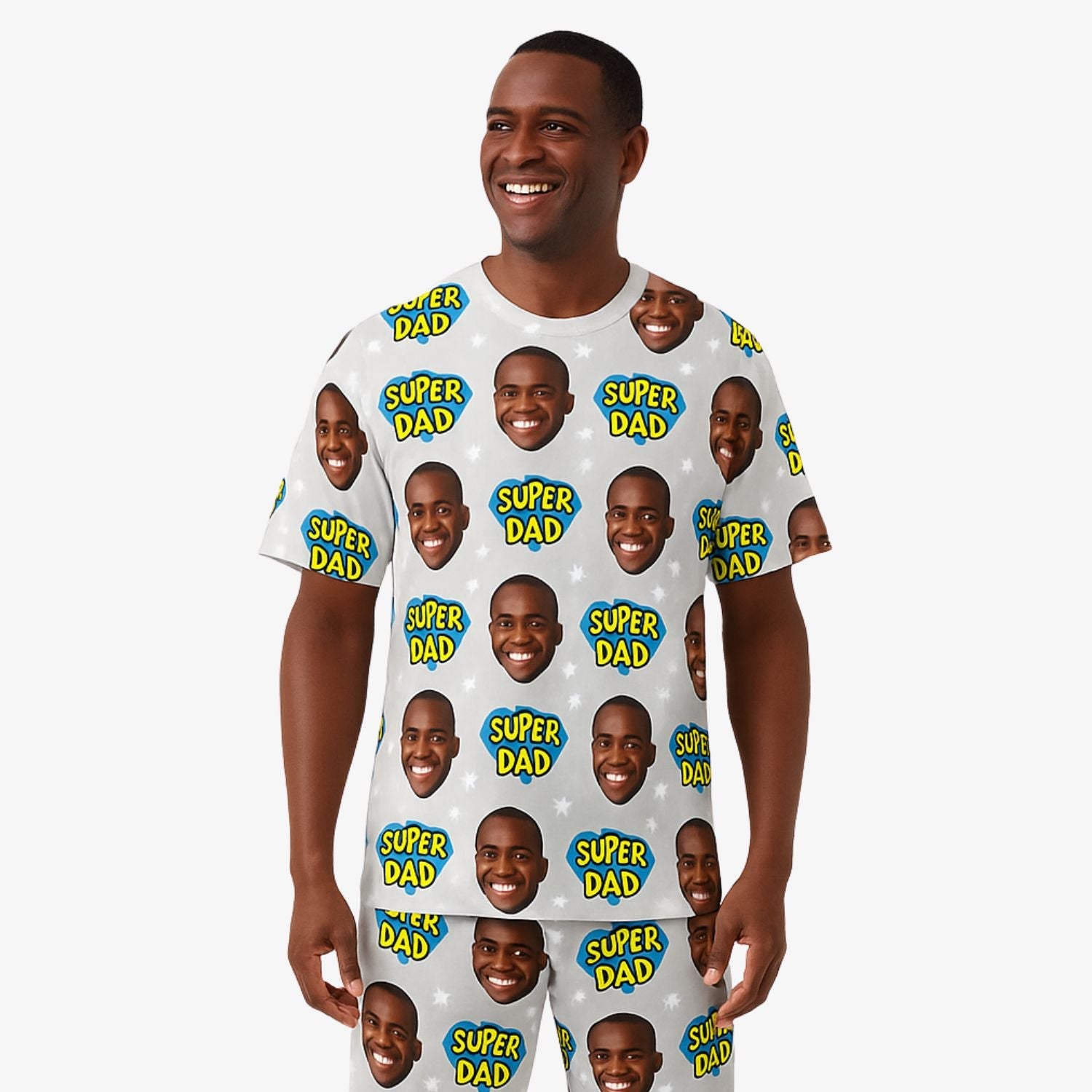 Super Dad Personalised Pyjamas - Funny Men’s Custom PJs