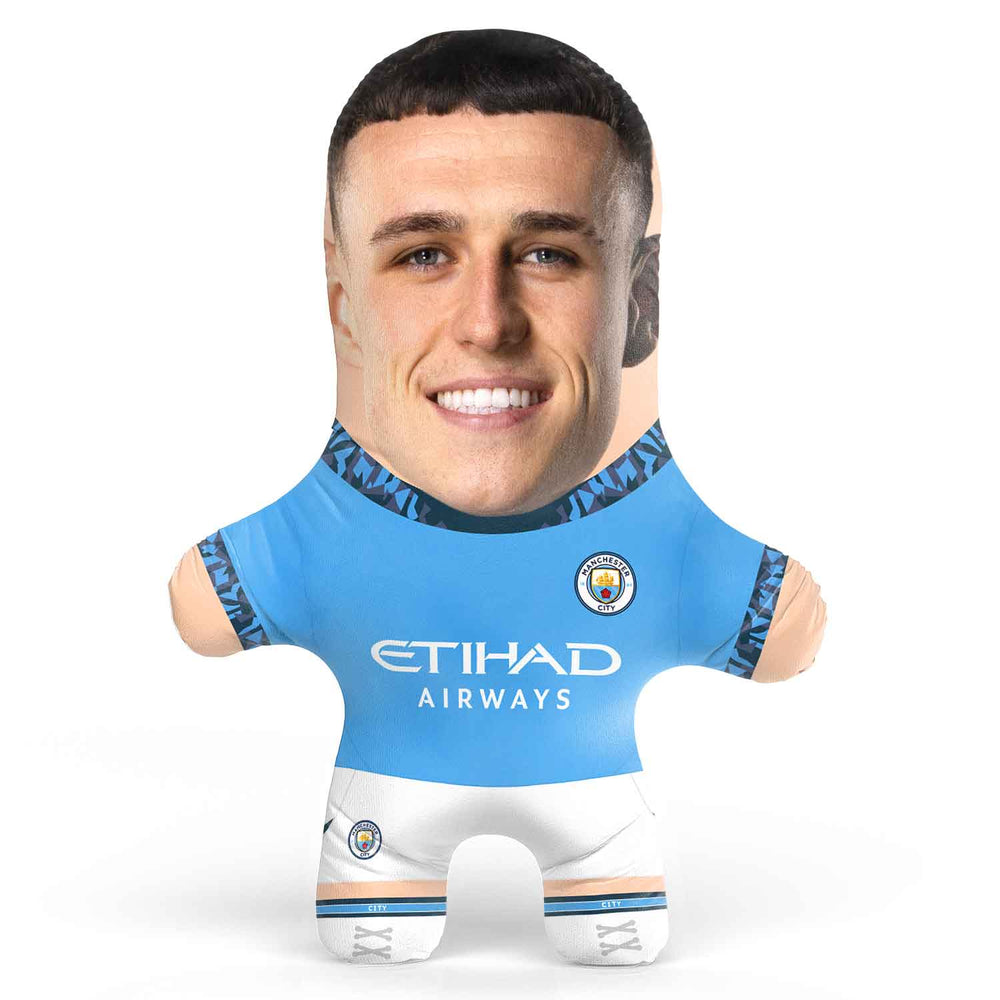 Phil Foden Face Pillow Doll | Personalised Man City Gifts